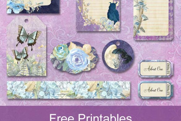 Free Junk Journal Printable Tags: Butterfly Garden > Creative ArtnSoul ...